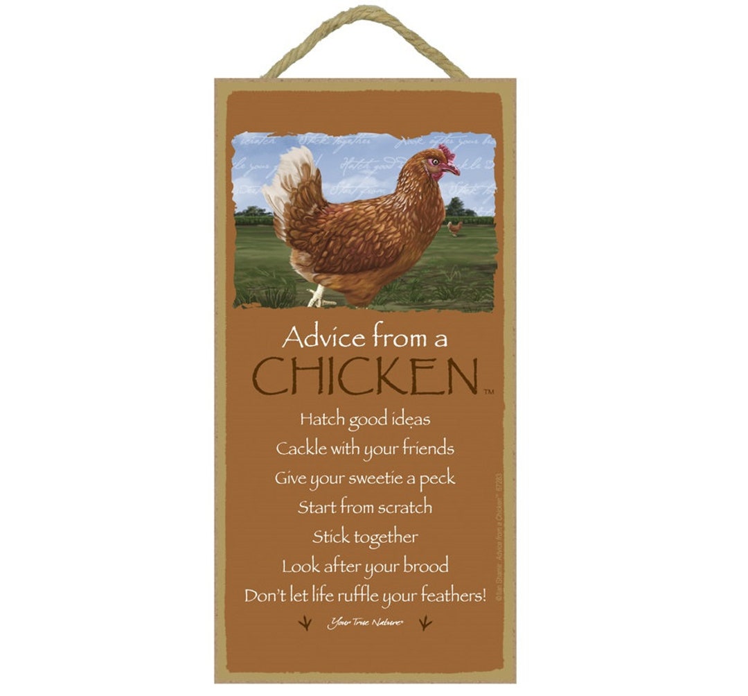 Advice From a Chicken Cackle With Friends Start From Scratch Stick ...