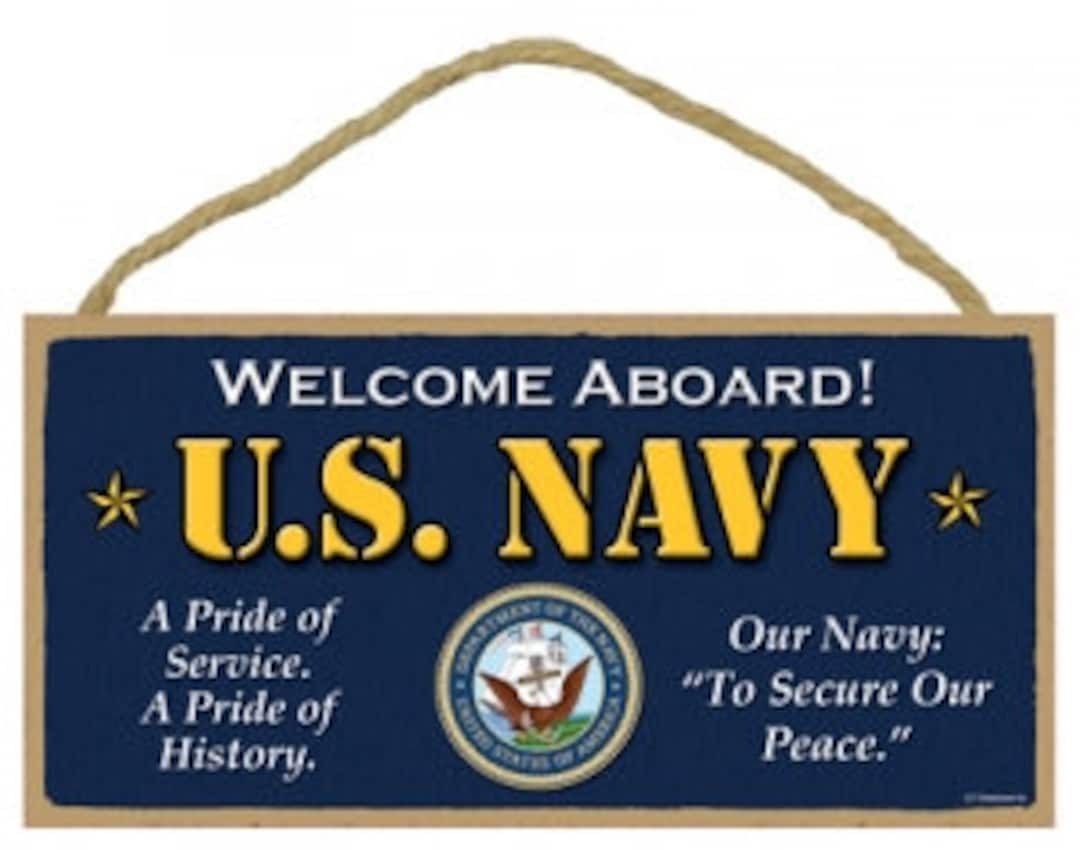 Welcome Aboard! U.S NAVY to Secure Our Peace Military Soldier Patriotic ...