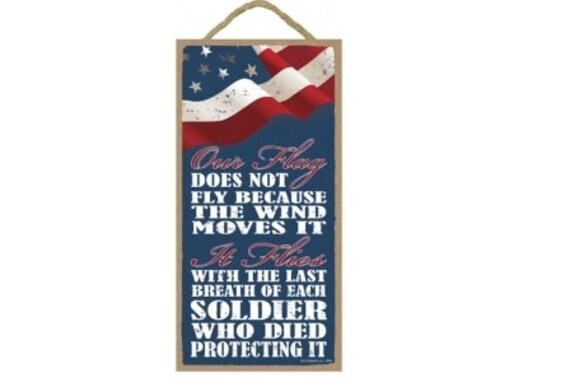 Our Flag Does Not Fly Because the Wind Moves It It Flies... - Etsy