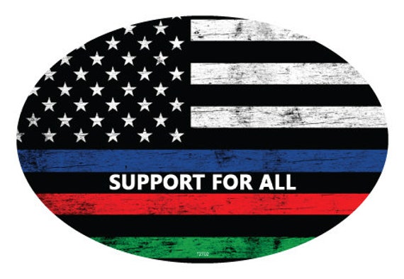 Support for All USA Flag Thin Blue Line Police Fire Military - Etsy
