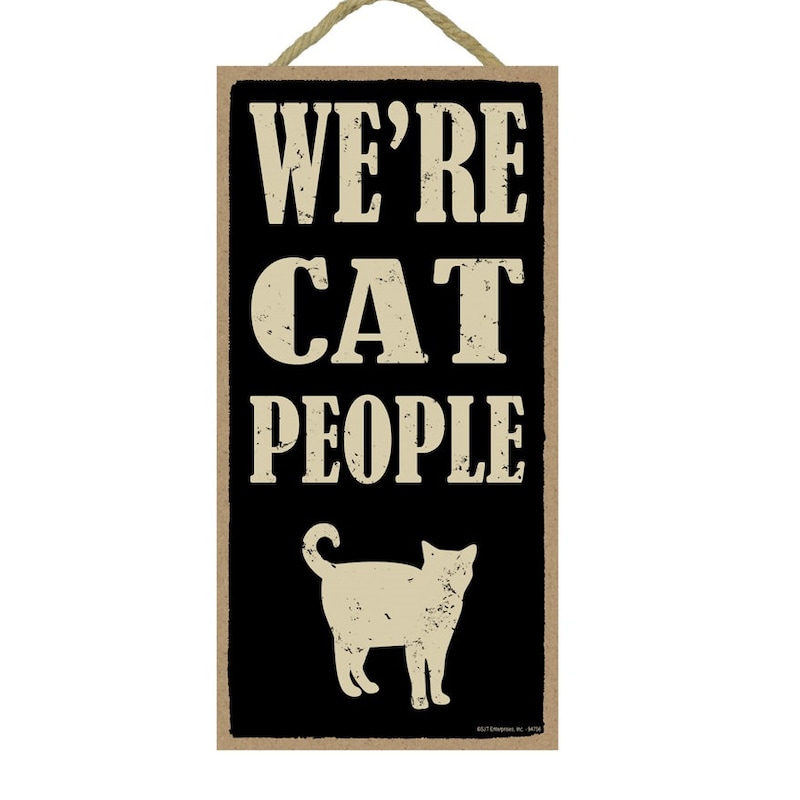 We Are Cat People Sign - Etsy