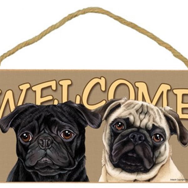 Black Pug Dog - Etsy