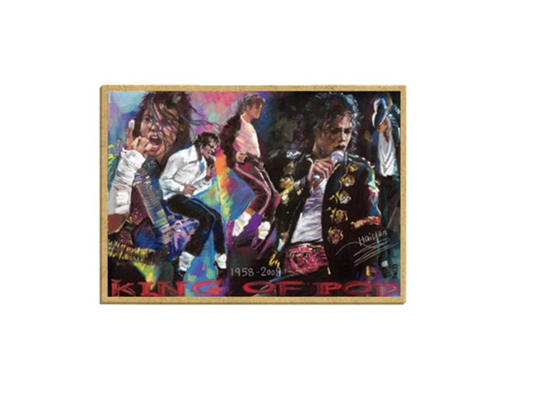 Michael Jackson King of Pop Through the Years Nice Wood Magnet Fridge ...