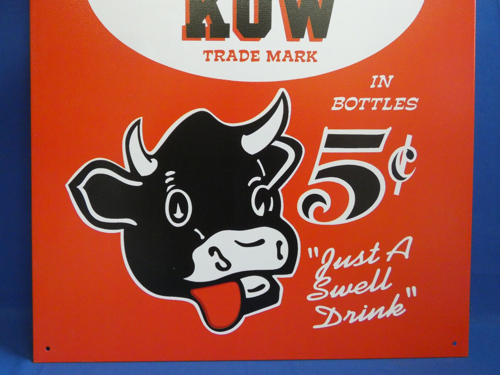 Black Kow Drink Sign Large Metal Sign Vintage Look | Etsy