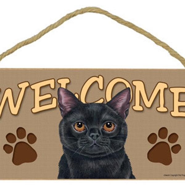 Cat Welcome Sign - Etsy