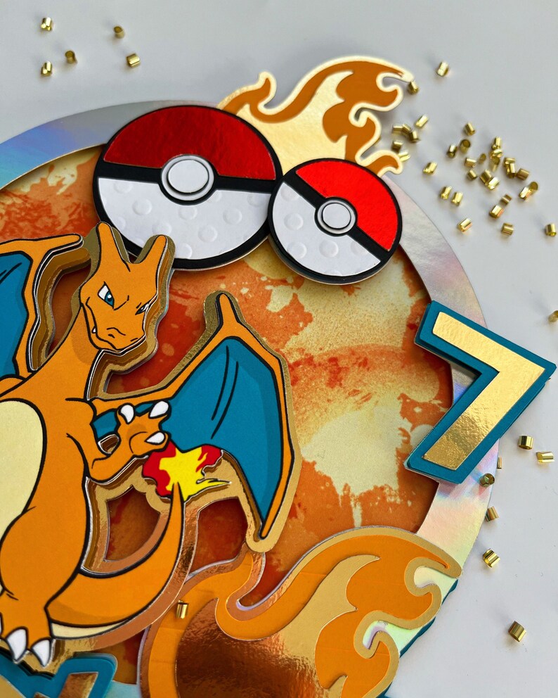 Pokemon Cake Topper Charizard Cake Topper Pokemon Party - Etsy