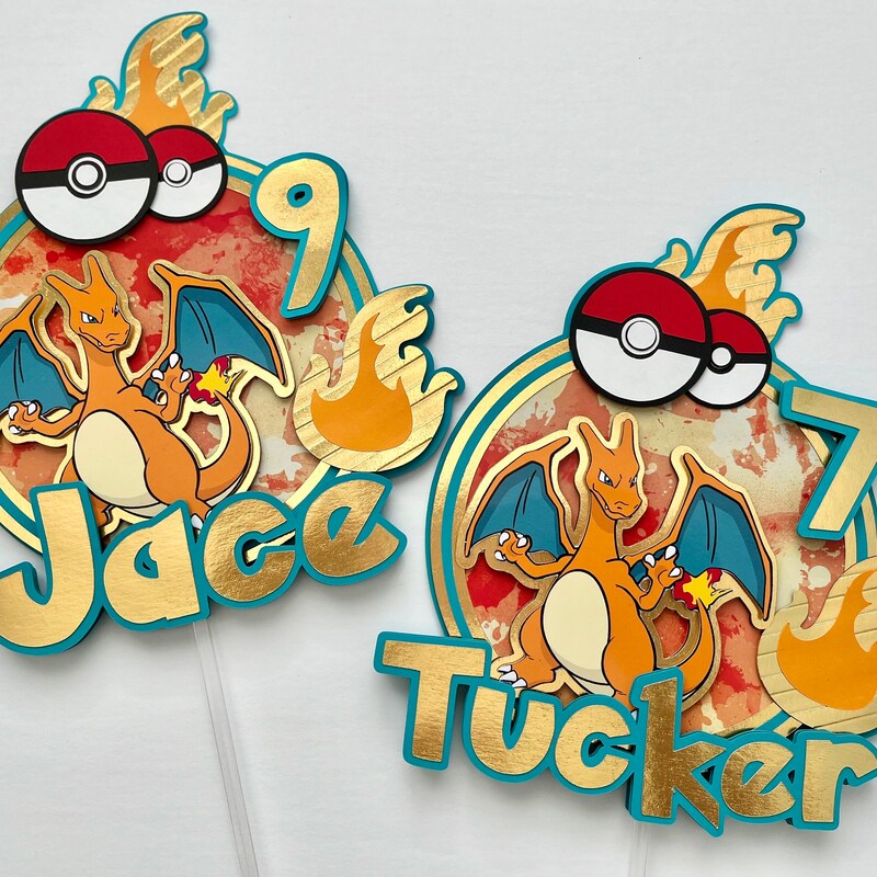 Pokemons Cake Topper - Etsy
