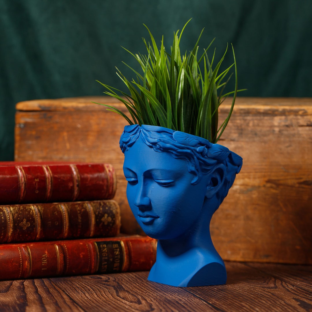 Venus Elegance: Eco-friendly 3d-printed Head Planter - Sage - Etsy