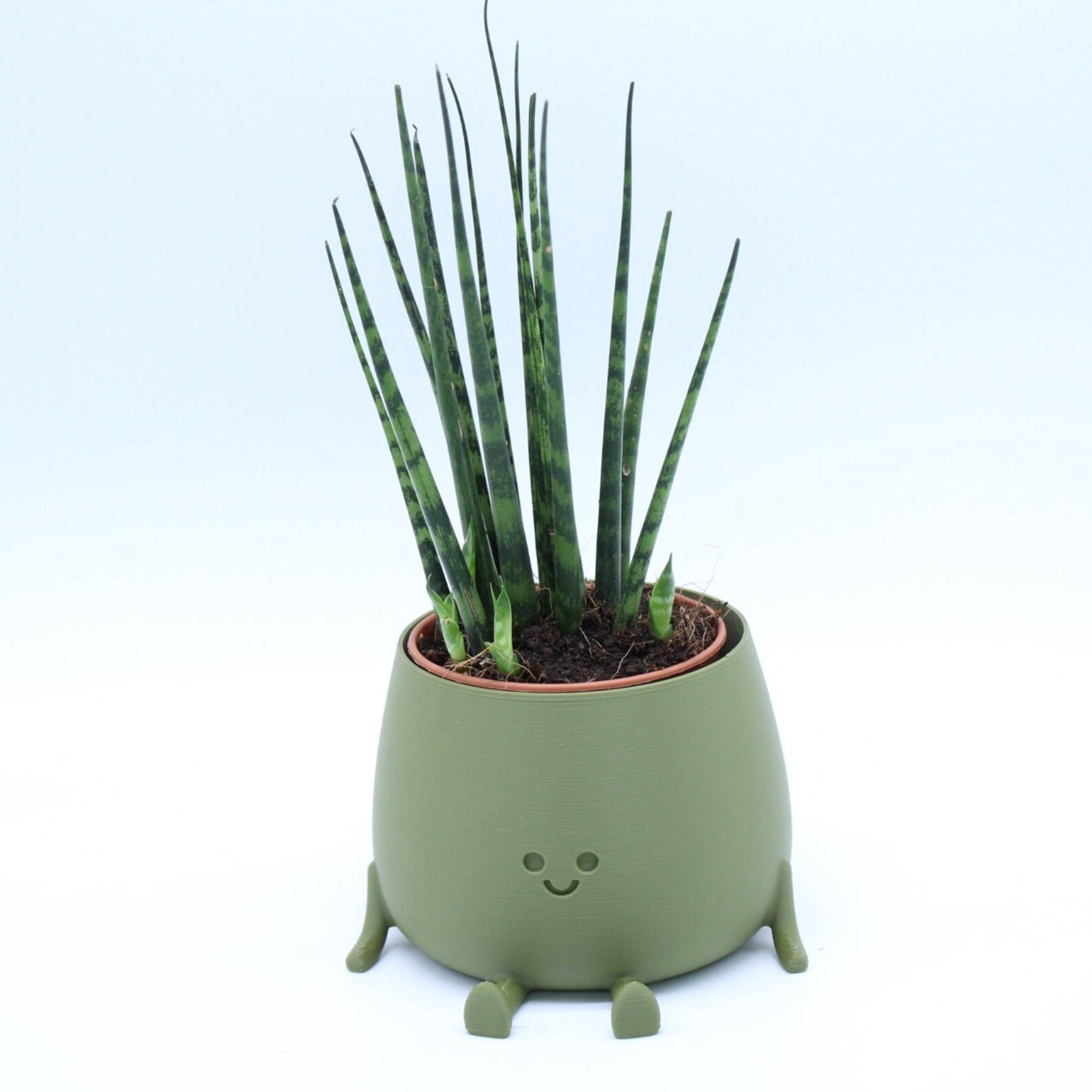 3D Printed Happy Face Planter Eco-friendly Bio-plastic | Etsy