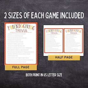 Friendsgiving Printable Games | Friendsgiving Games Bundle ...