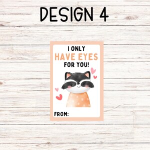 Valentines Day Printable Cards Classroom Valentines Cards Animal ...