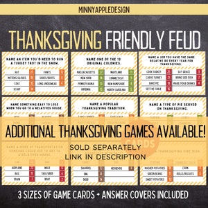 Thanksgiving Printable Games Thanksgiving Games Bundle Thanksgiving Kid ...