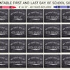 First AND Last Day of School Printable Signs UK Version A4 8 by 10 ...