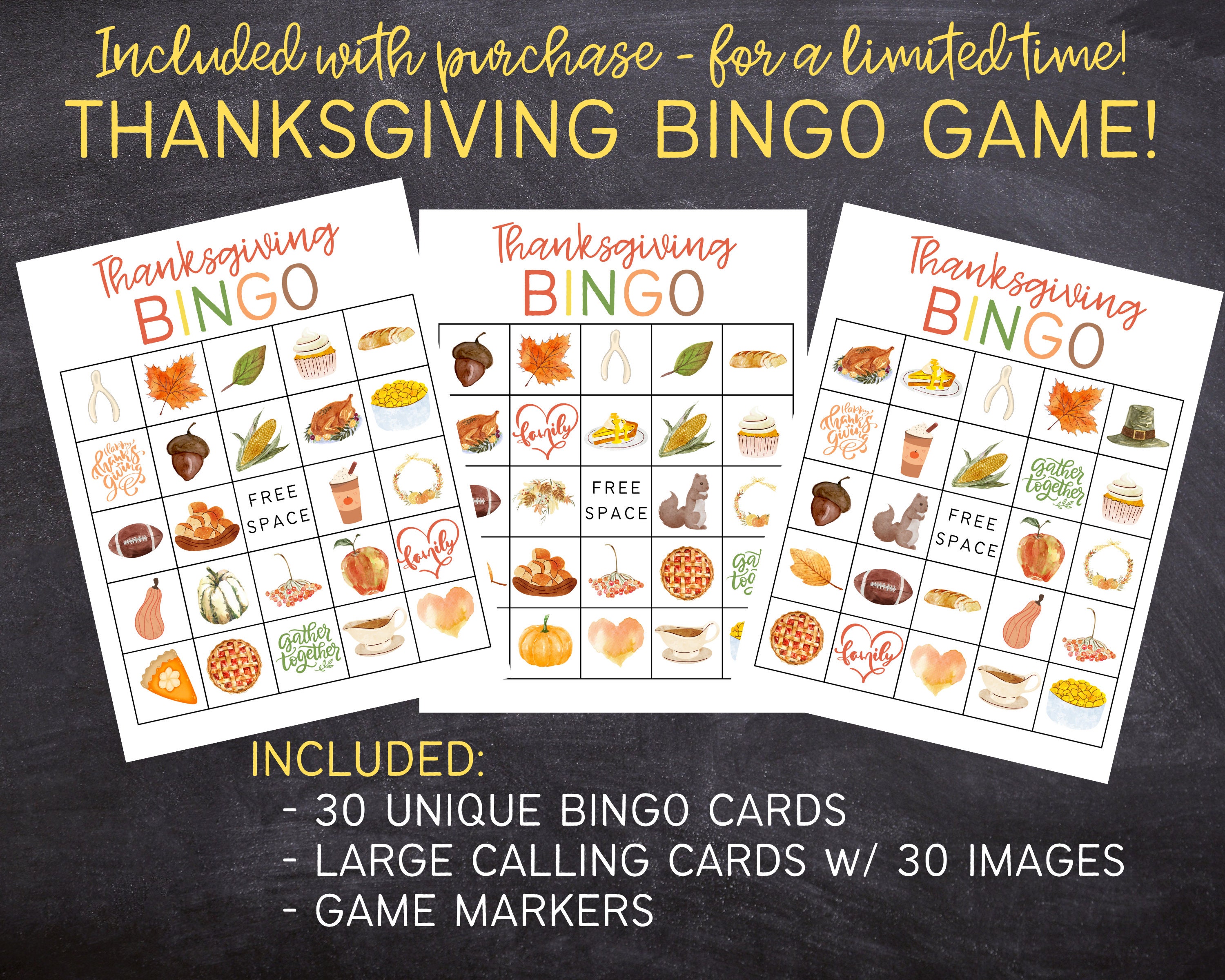 Thanksgiving Scavenger Hunt for Kids Instant Download PDF - Etsy