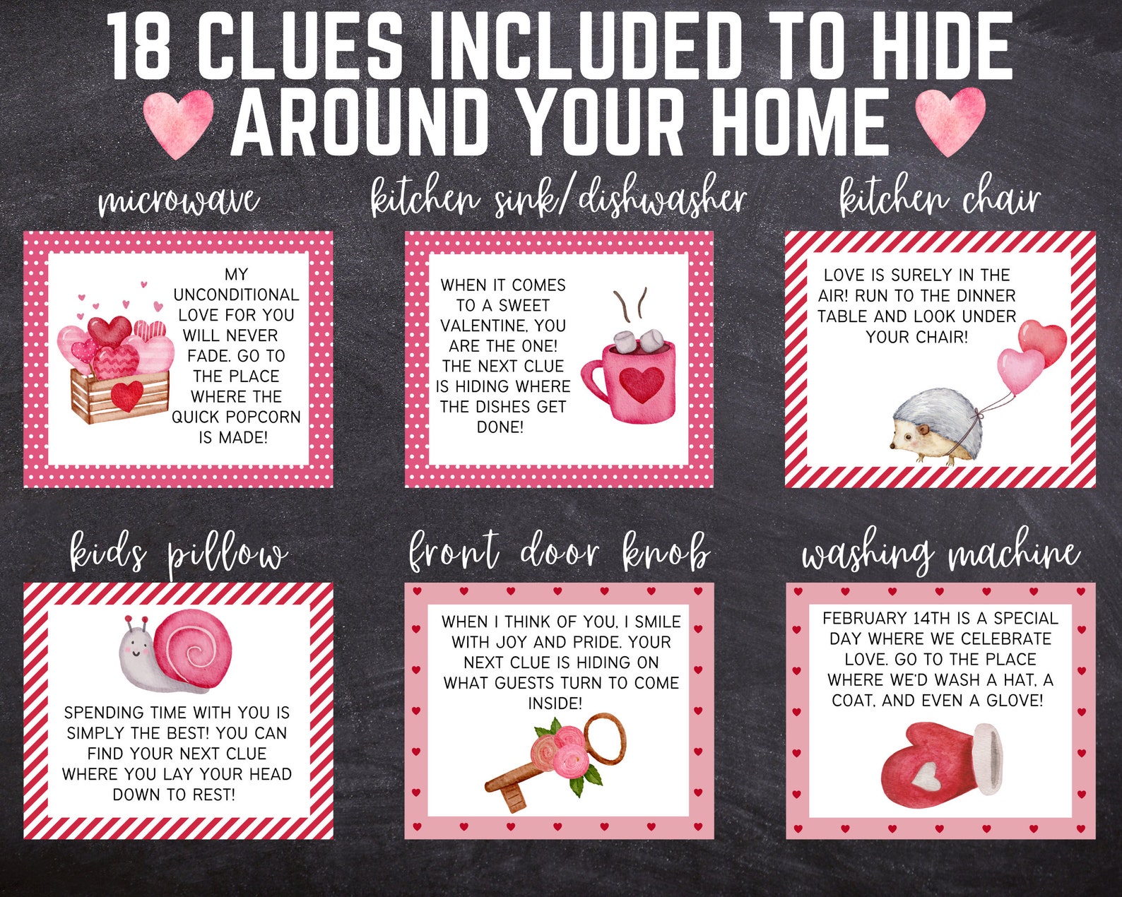 Valentine's Day Scavenger Hunt for Kids Valentines - Etsy