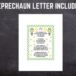 Leprechaun Treasure Hunt Leprechaun Letter St Patricks Day - Etsy