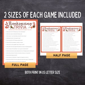 Thanksgiving Printable Games Thanksgiving Games Bundle Thanksgiving Kid ...