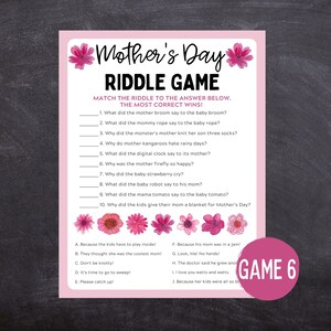Mothers Day Printable Games | Mothers Day Games Bundle | Mothers Day ...