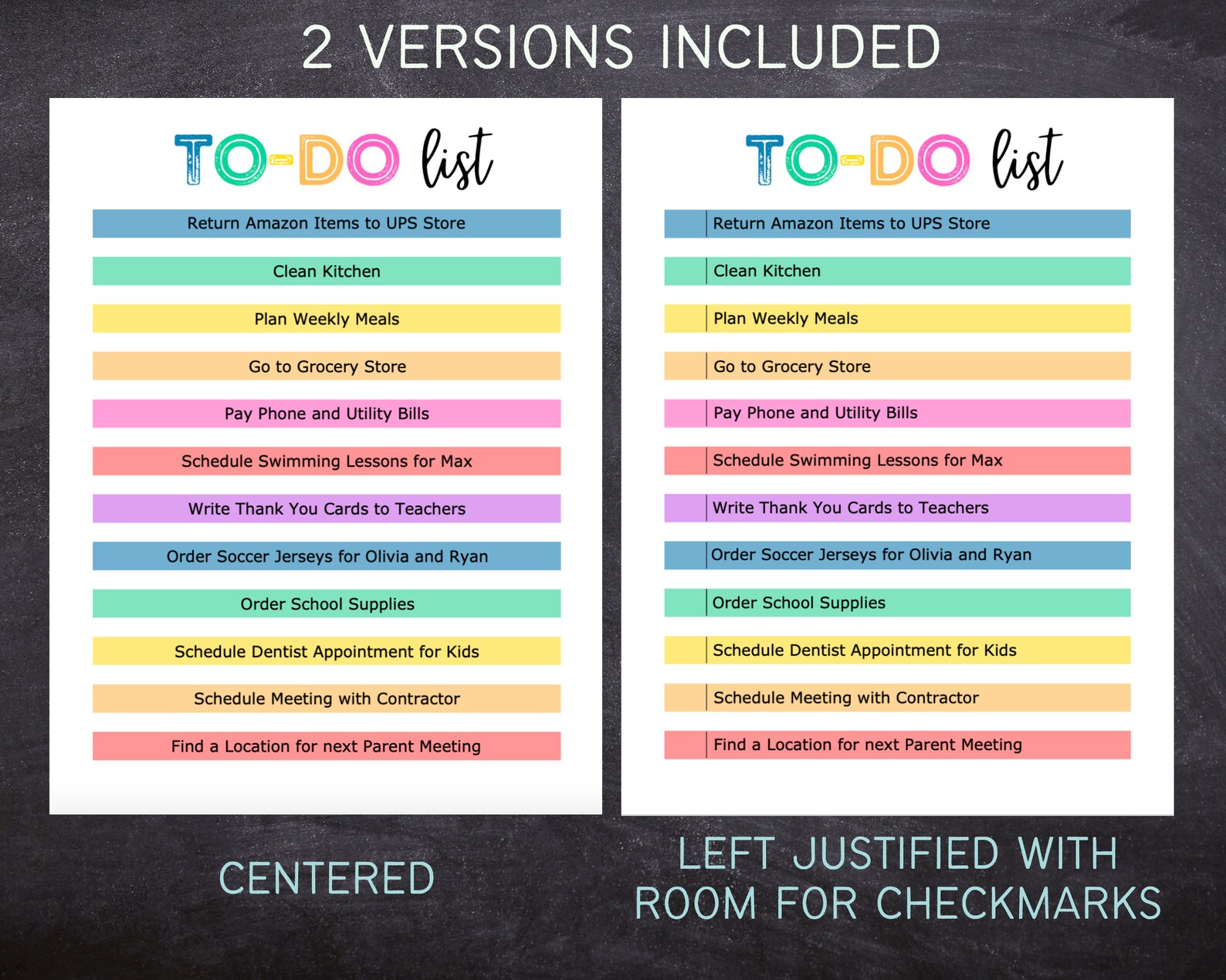 Printable Editable to Do List for Kids Teens Adults and - Etsy
