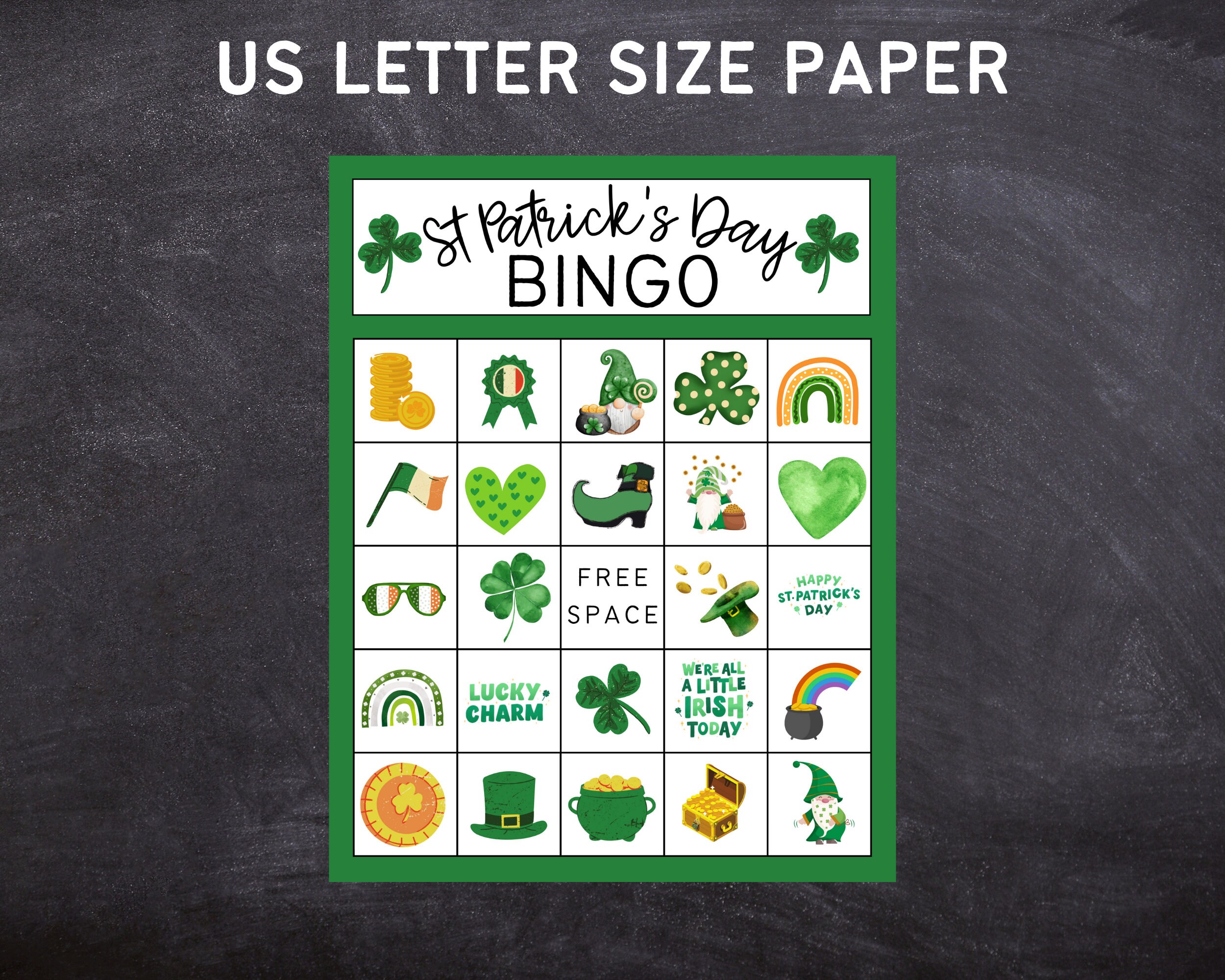 St Patrick's Day BINGO Game for Kids and Adults | St Patricks Printable ...