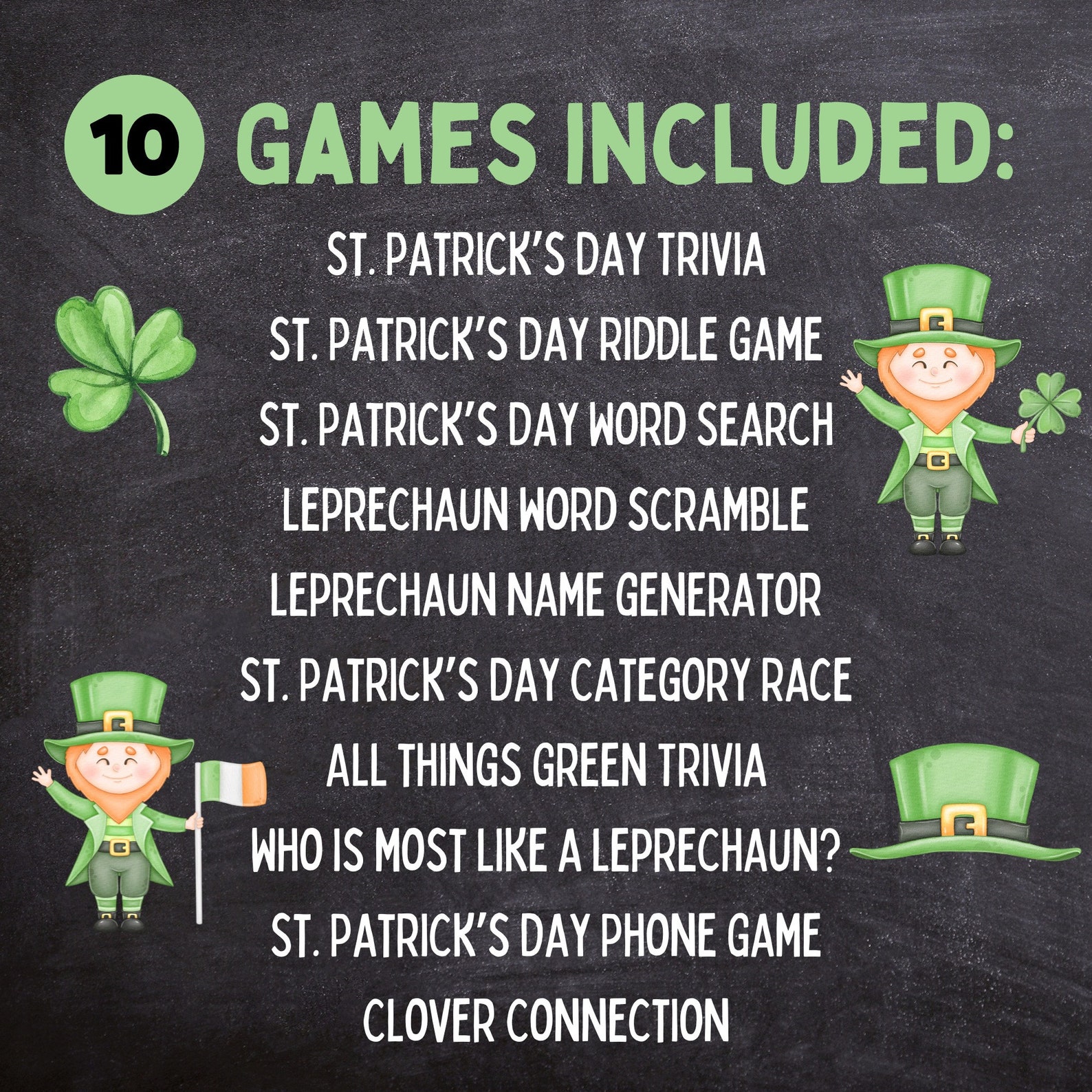 St Patricks Day Printable Games | St Patricks Games Bundle | St ...