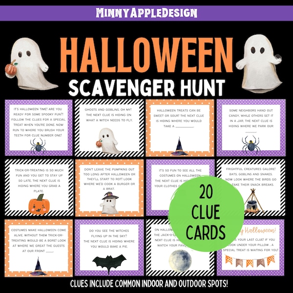Halloween Scavenger Hunt for Kids - Etsy