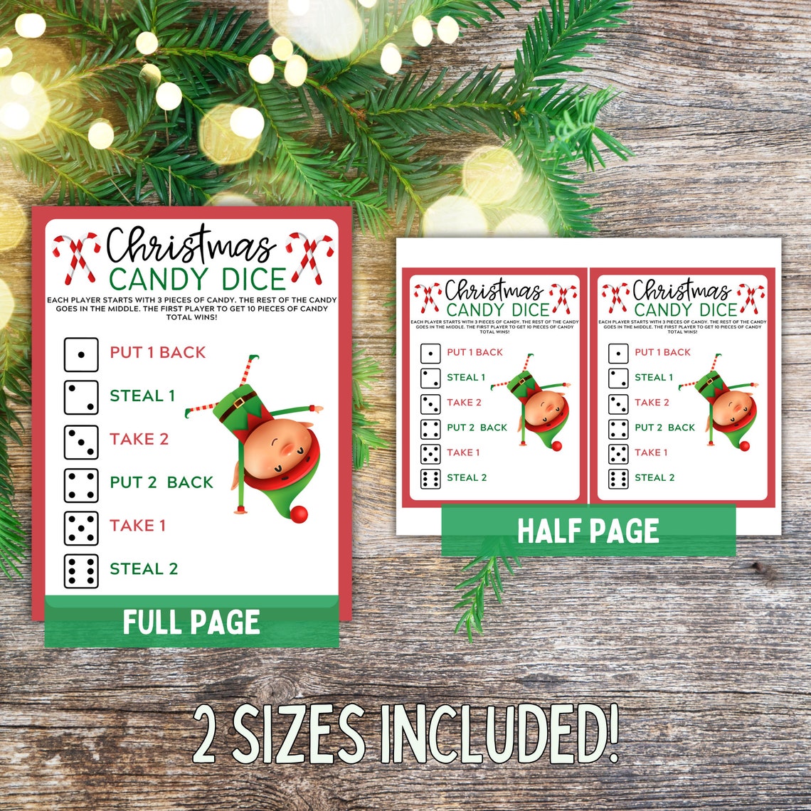 Christmas Candy Dice Game | Christmas Games for Kids | Christmas ...