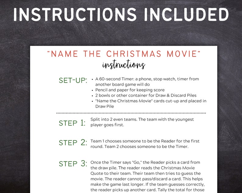 Name the Christmas Movie Game Printable Christmas Game - Etsy
