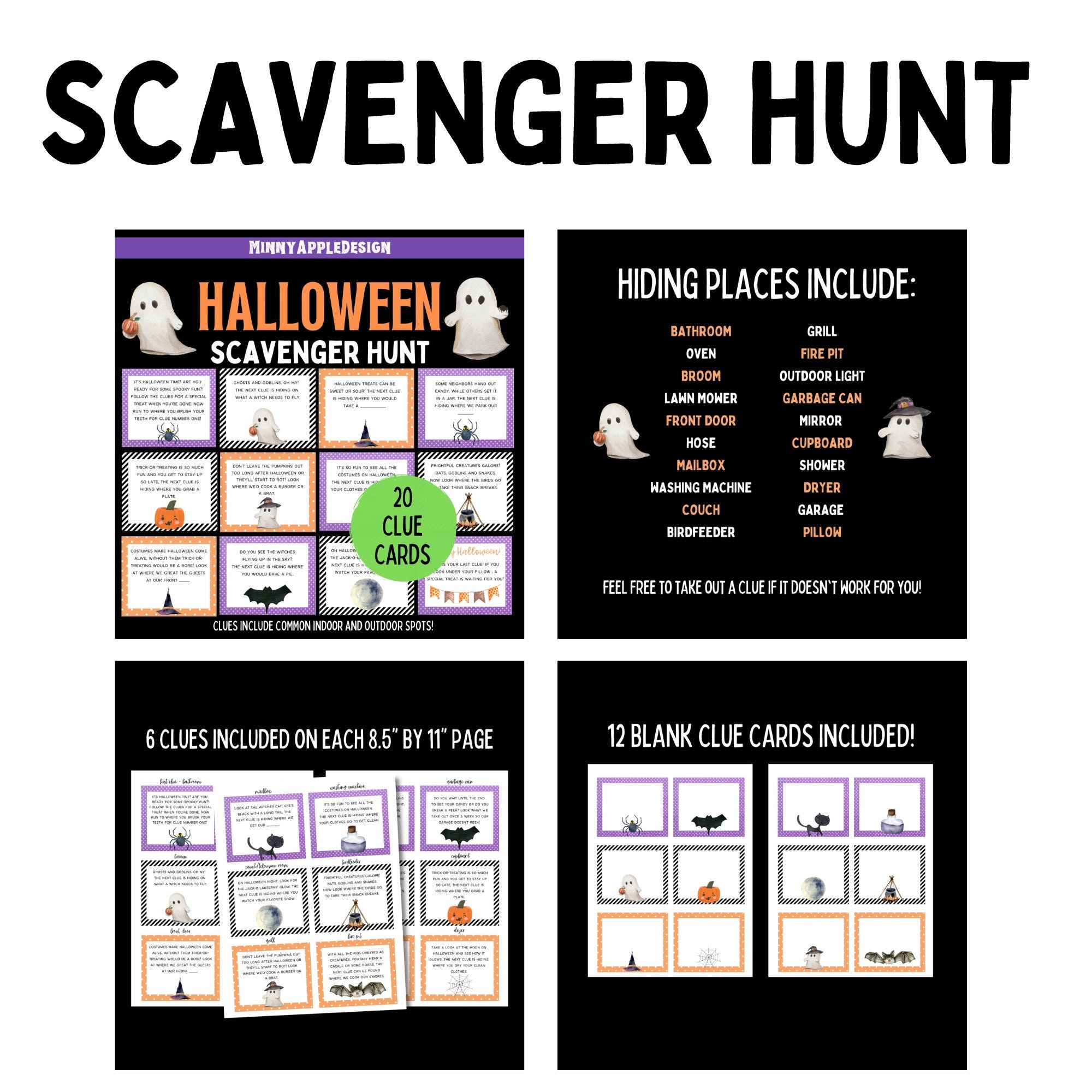 Halloween Ultimate Game Bundle | Halloween Printable Games | Halloween ...