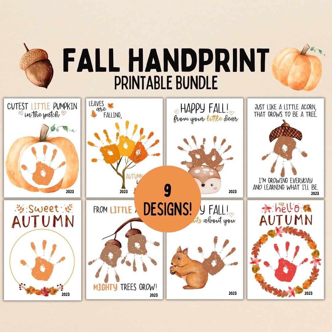Fall Handprint Crafts | Fall Preschool Crafts | Toddler Craft | Fall ...