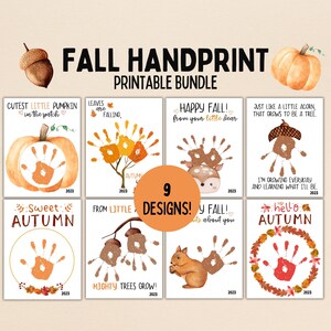 Fall Handprint Crafts | Fall Preschool Crafts | Toddler Craft | Fall ...