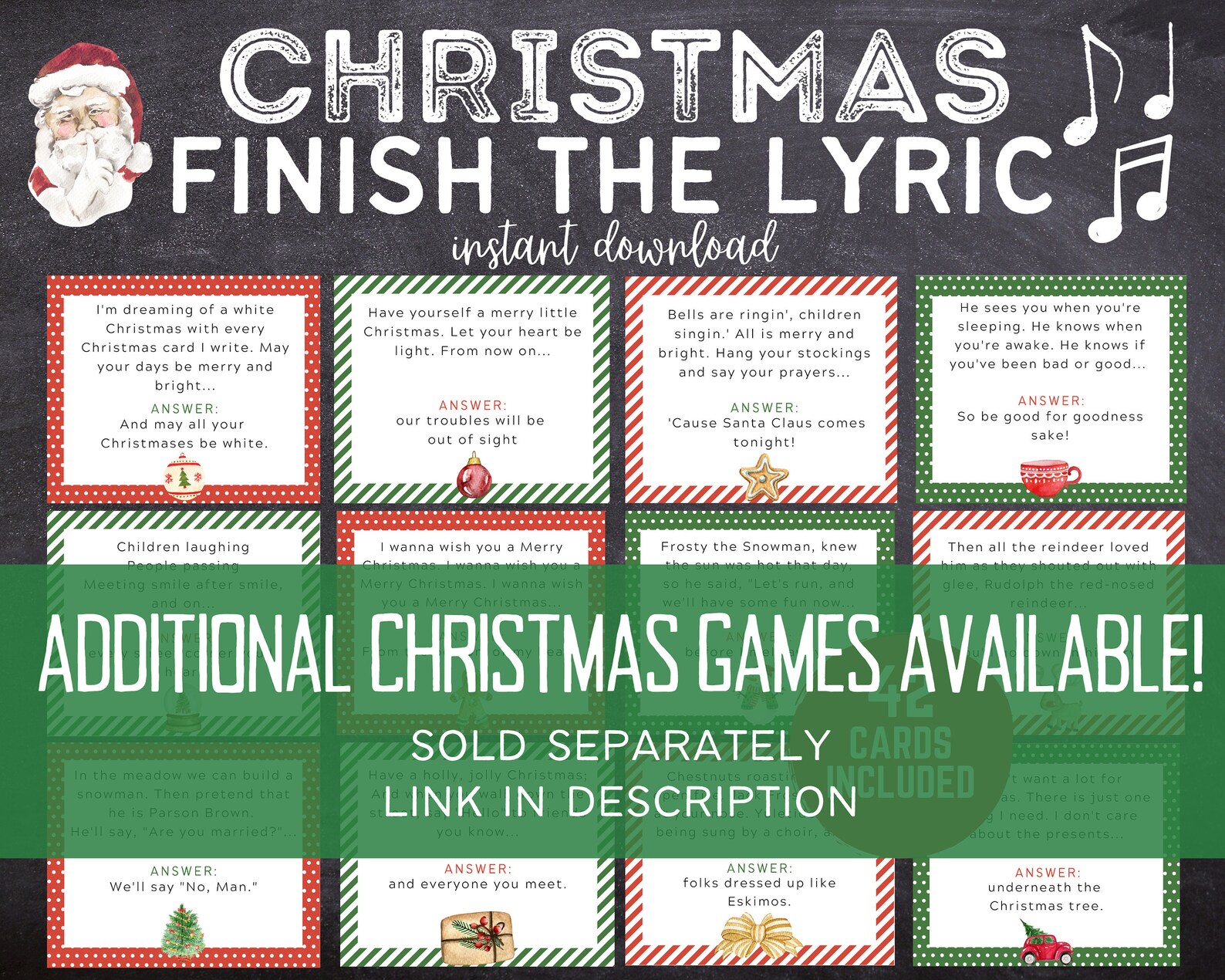 Christmas Charades Christmas Printable Game Christmas - Etsy