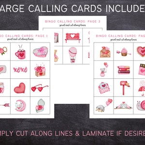 Valentines Day BINGO Game for Kids and Adults | Valentines Printable ...