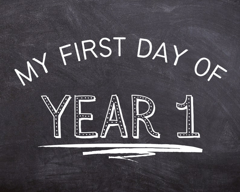 First AND Last Day of School Printable Signs UK Version 8 - Etsy