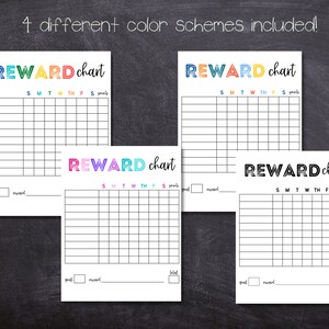 Printable Editable Weekly Kids Chore and Reward Chart | Instant ...