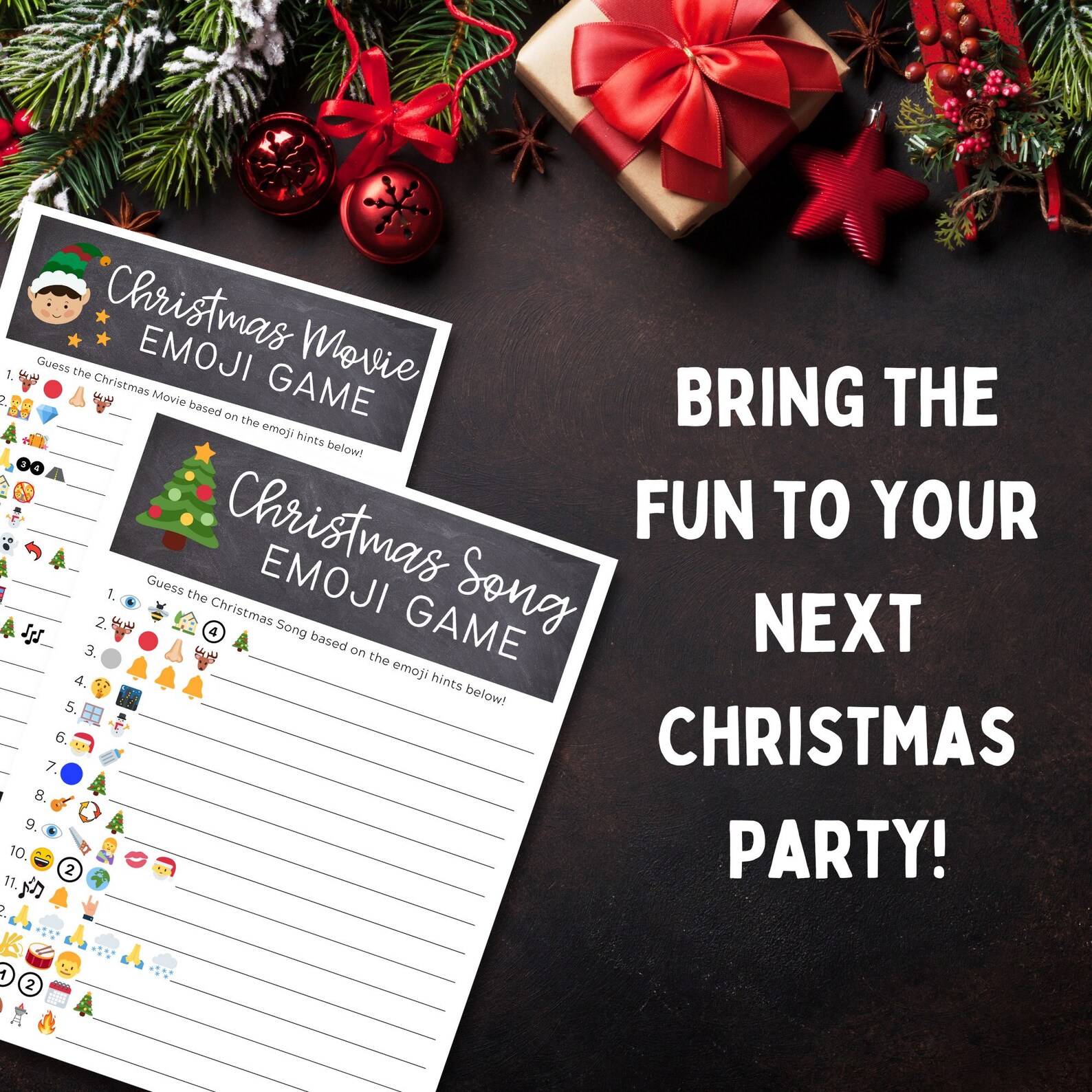 Christmas Emoji Game Bundle | Christmas Songs and Christmas Movies ...