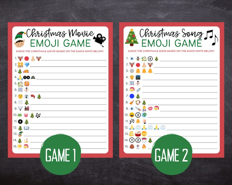Printable Christmas Game Bundle Christmas Party Games - Etsy