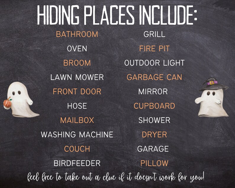 Halloween Scavenger Hunt for Kids Indoor and Outdoor - Etsy