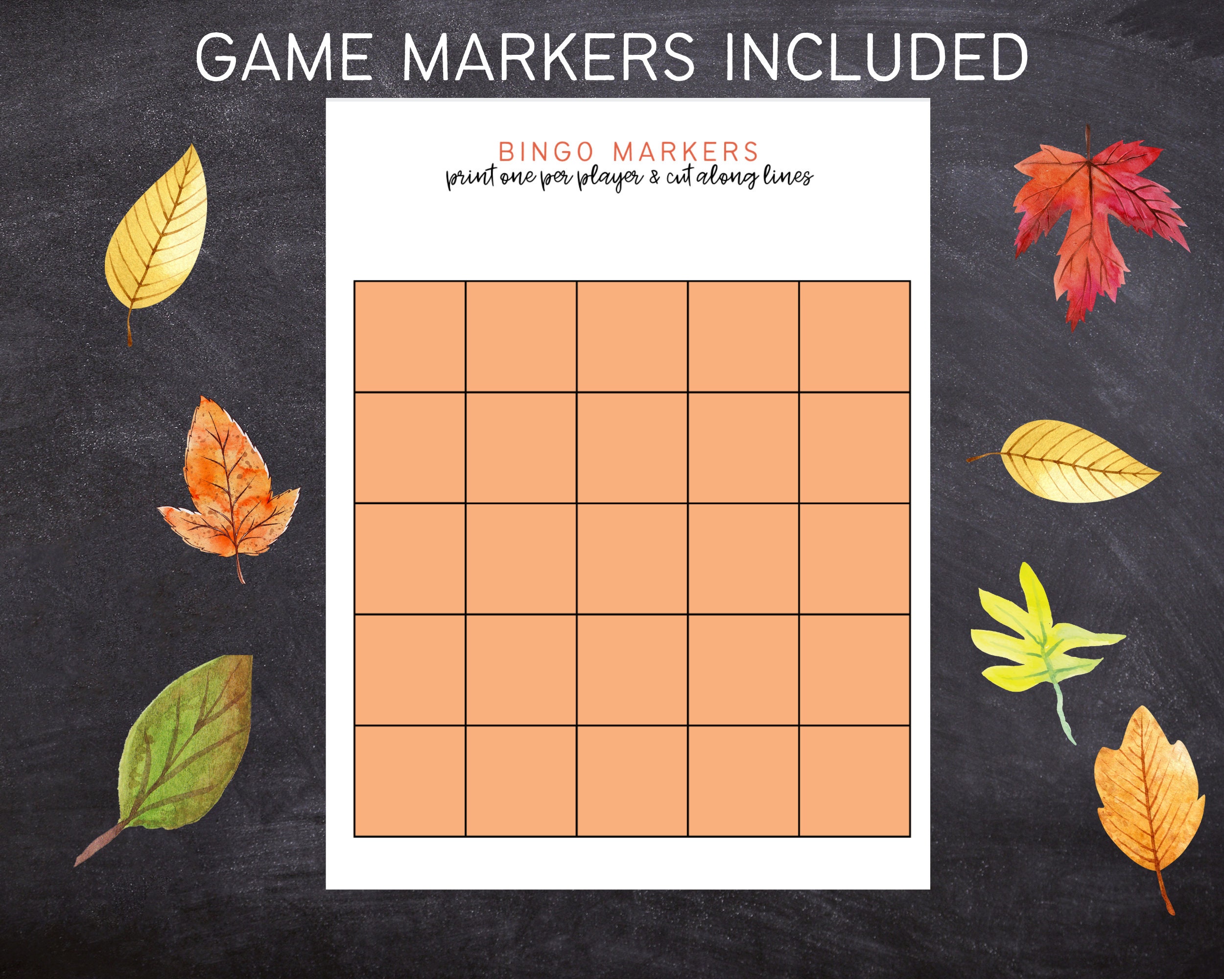 Thanksgiving BINGO Game for Kids and Adults Thanksgiving | Etsy