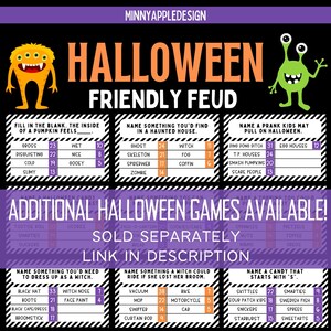 Halloween Printable 12 Game Bundle | Halloween Party Games | Halloween ...