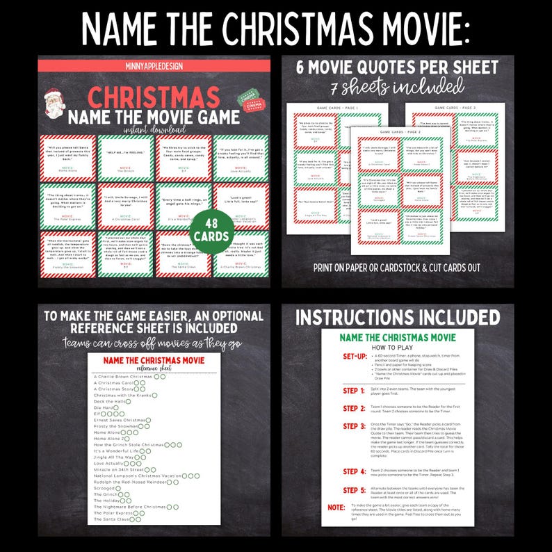 Ultimate Printable Christmas Game Bundle | Printable Christmas Games ...