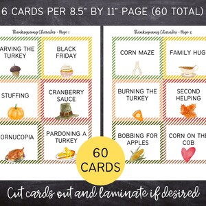 Thanksgiving Charades Game| Thanksgiving Printable Game | Thanksgiving ...