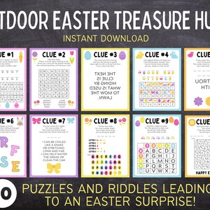 Outdoor Easter Treasure Hunt Easter Egg Scavenger Hunt - Etsy