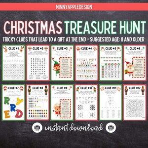 Christmas Treasure Hunt for Kids | Santa Treasure Hunt | Santa Gift ...