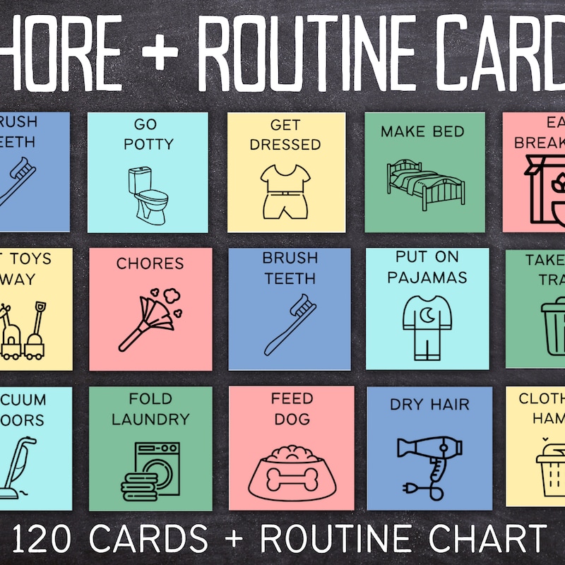 Chore Cards - Etsy