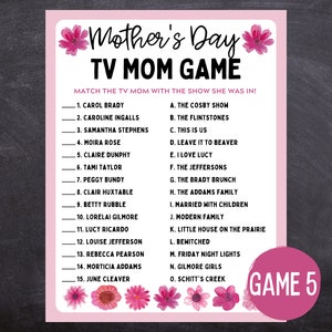 Mothers Day Printable Games Mothers Day Games Bundle - Etsy