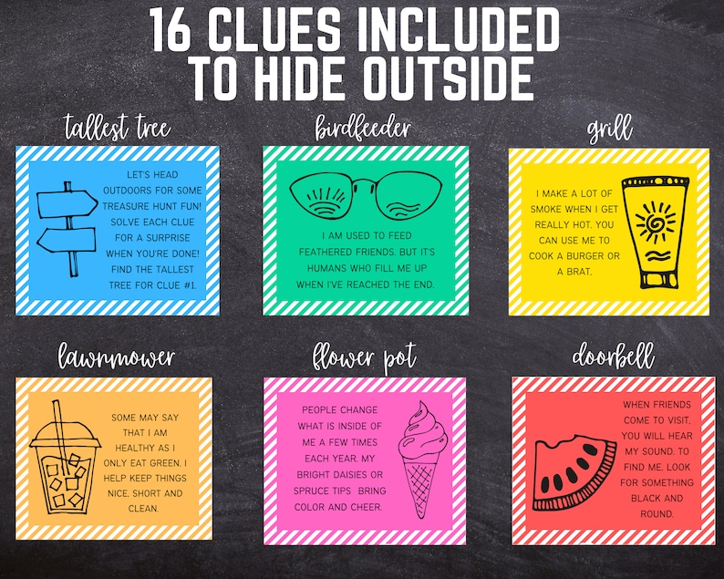 Summer Scavenger Hunt for Kids Teen and Tween Outdoor Hunt - Etsy