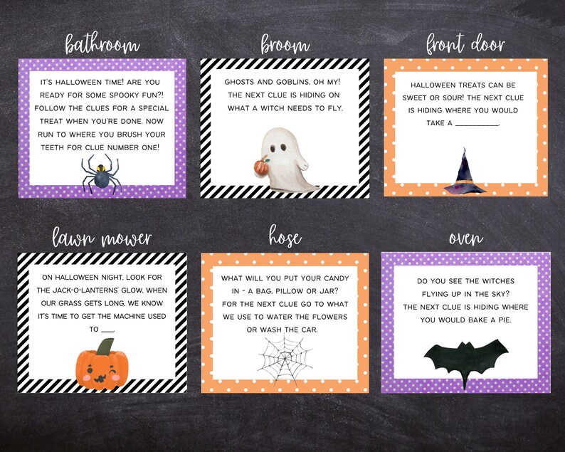 Halloween Scavenger Hunt for Kids Indoor and Outdoor - Etsy
