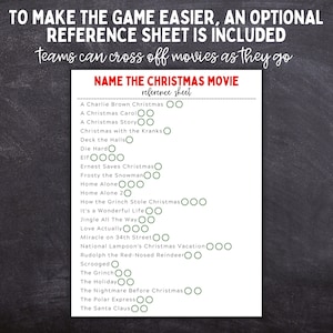 Name the Christmas Movie Game | Printable Christmas Game | Christmas ...