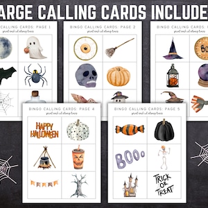 Halloween BINGO Game for Kids and Adults Halloween Printable Games ...